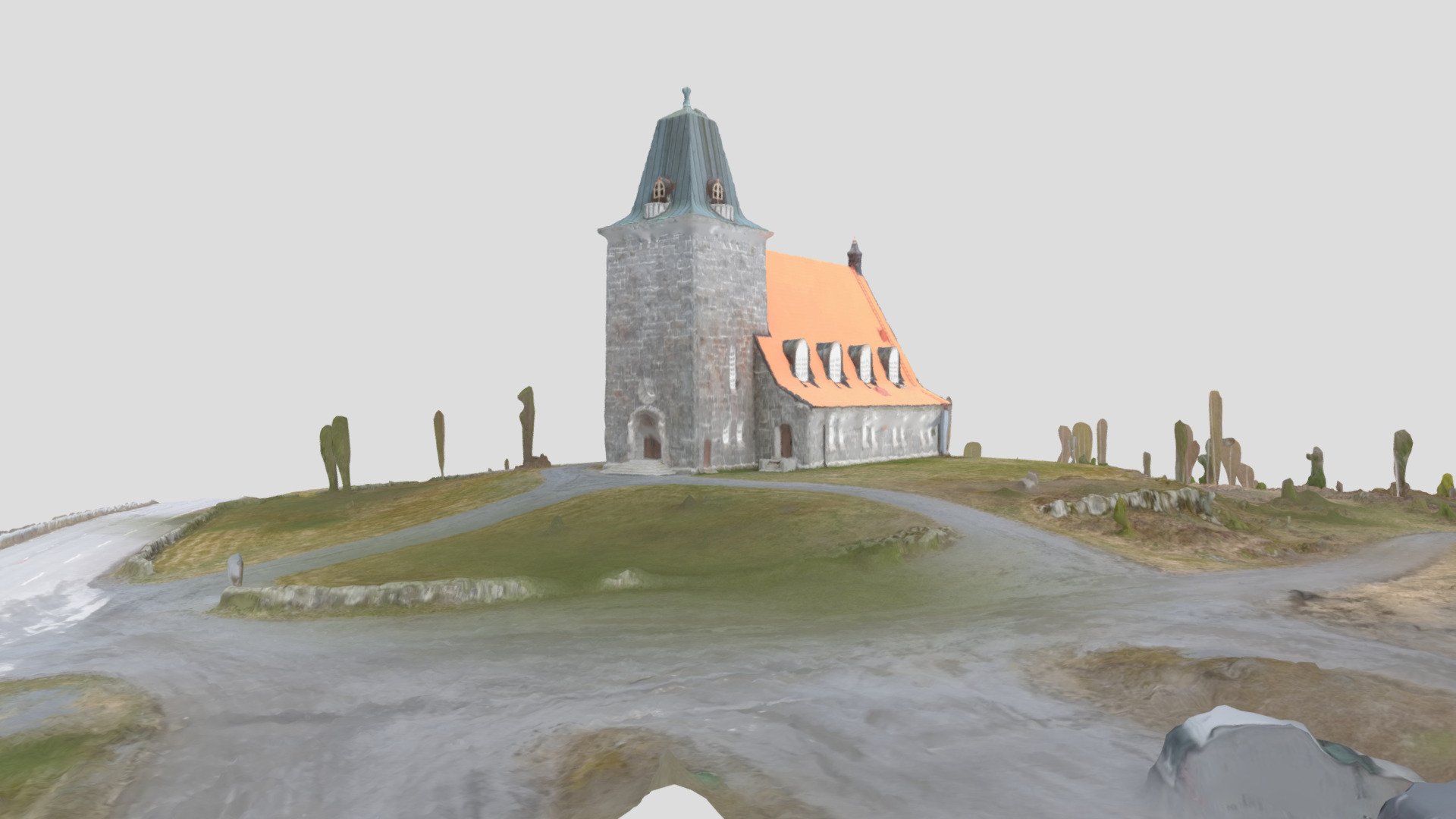 Karkku Church (Karkun kirkko) 1913 Oiva Kallio - 3D model by HeVu ...