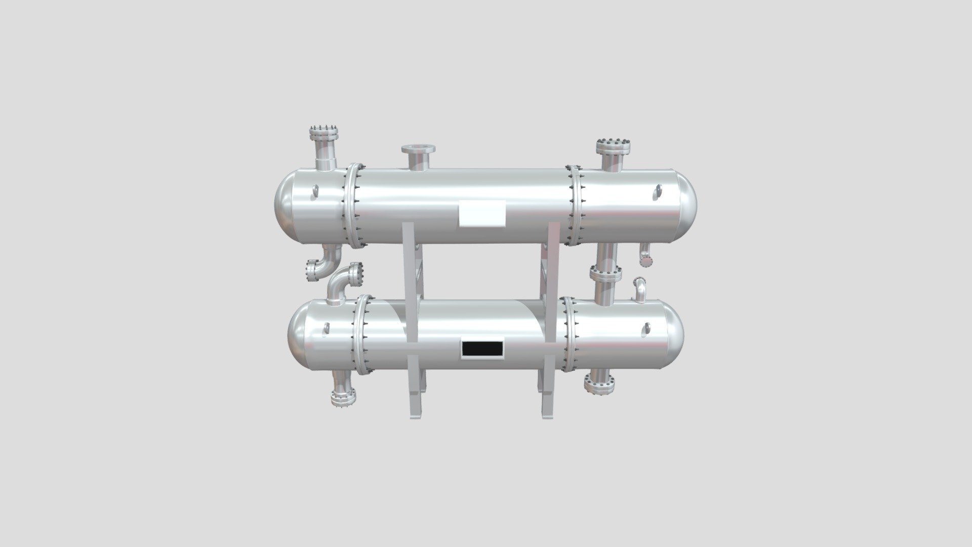 Shell and Tube Heat Exchanger 3D - 3D model by Techcopter [2698aa9 ...