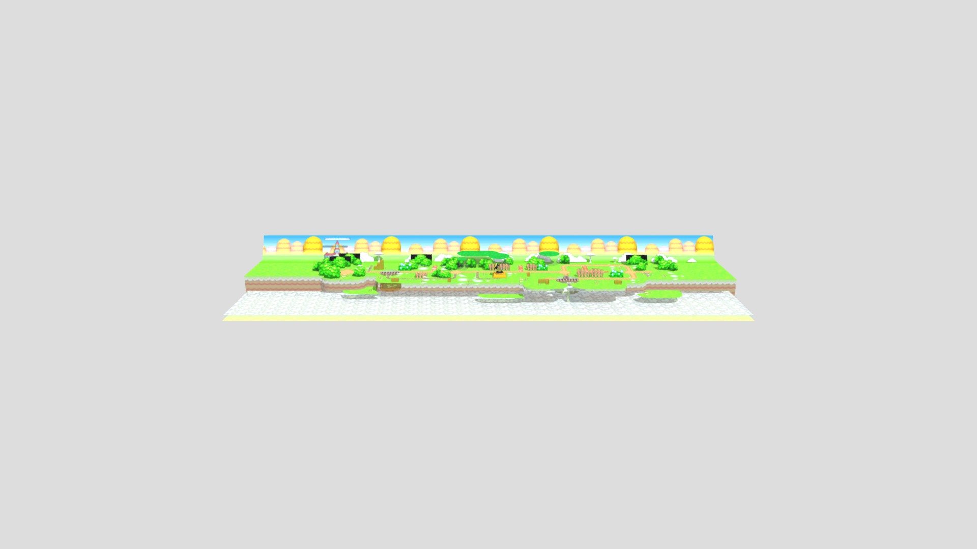 DS D Si - New Super Mario Bros - World 1 (5) - Download Free 3D model ...