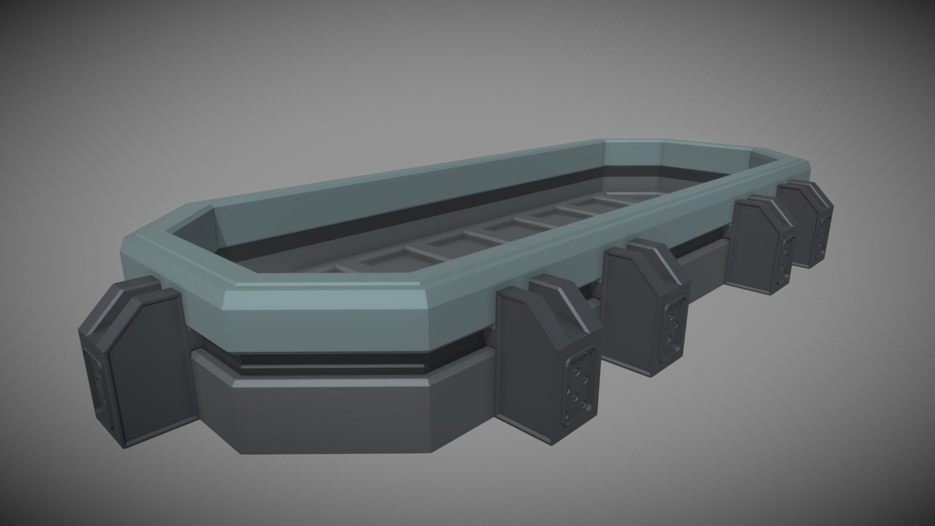 Sci-fi storage bin - Download Free 3D model by rustbucket [2699c67 ...