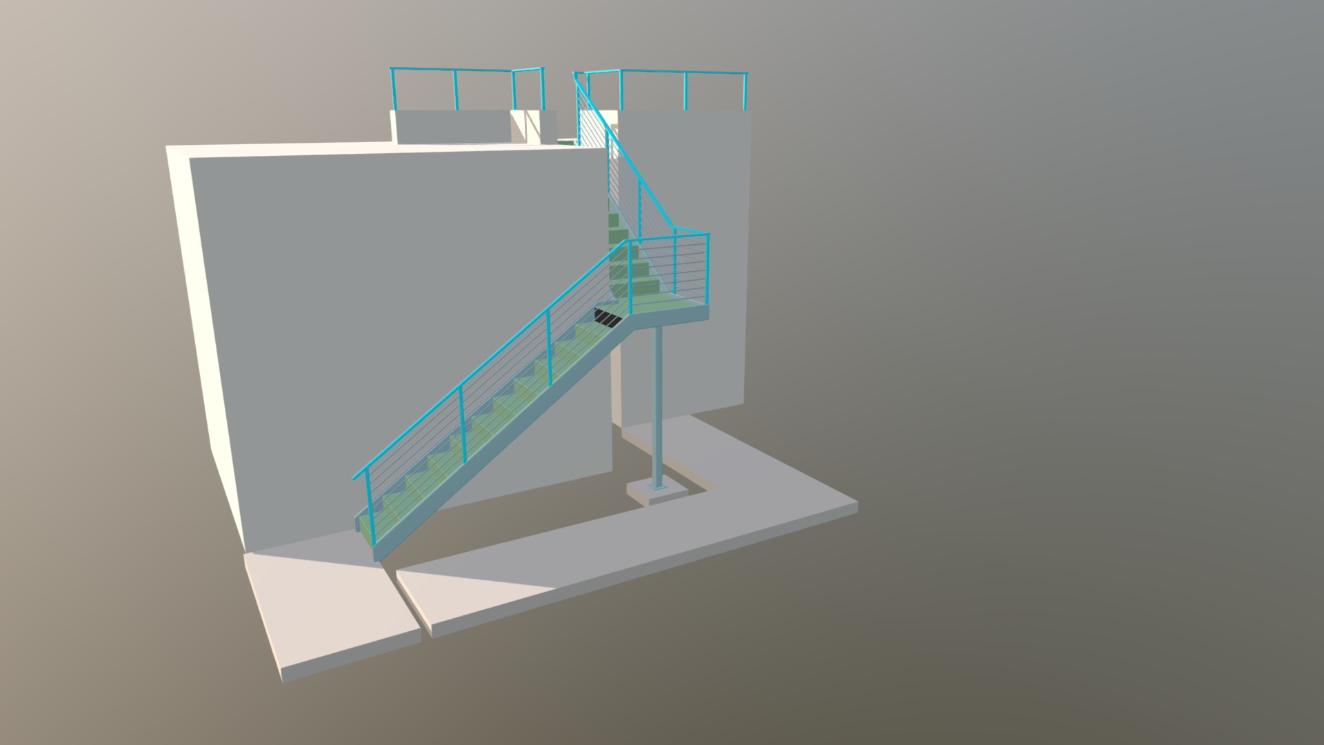 Exterior Stair - 3D model by mmcpeak [269acea] - Sketchfab