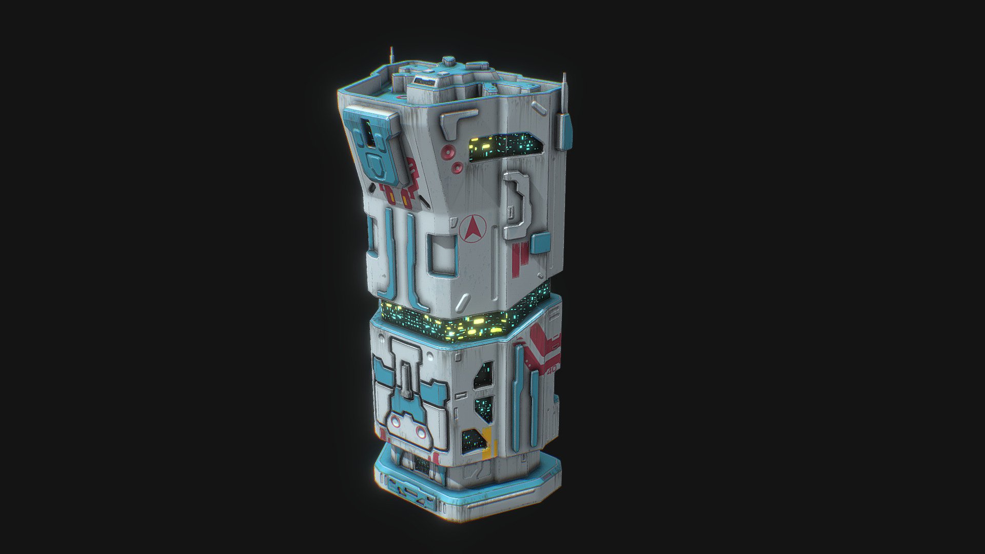 Sci fi city building 3 - 3D model by Alexandr33D (@vympel) [269b2ce ...