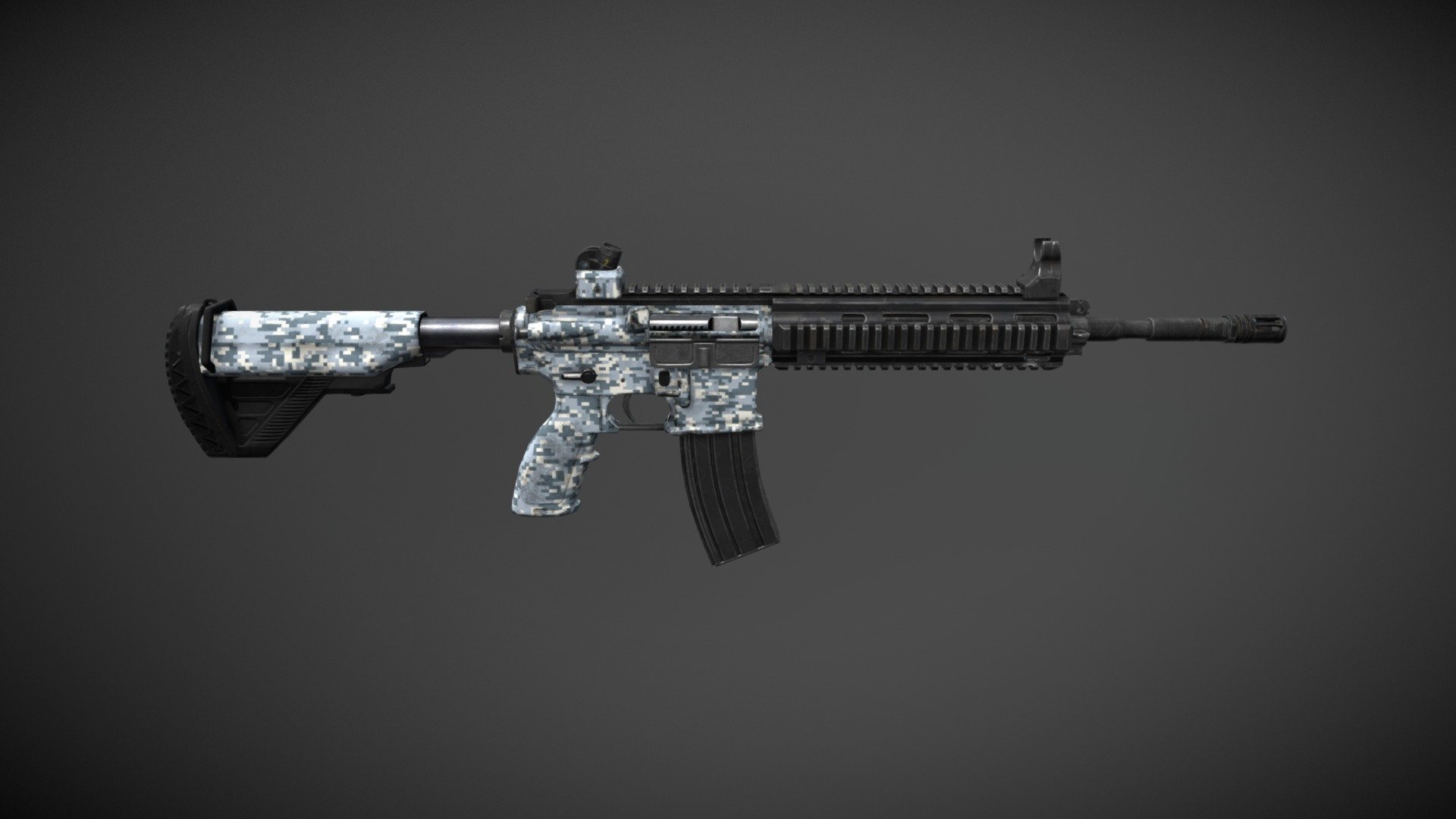 SNOW DIGITAL - M416 - 3D model by PUBGShowcase [269c502] - Sketchfab