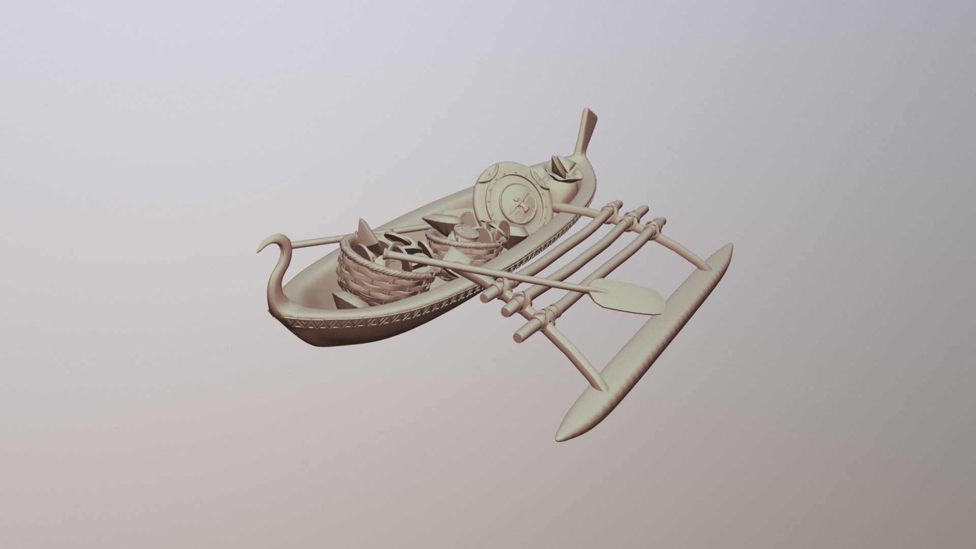 Golden Match - treasure Tiki raft - 3D model by vladimirdrak [269cf83 ...