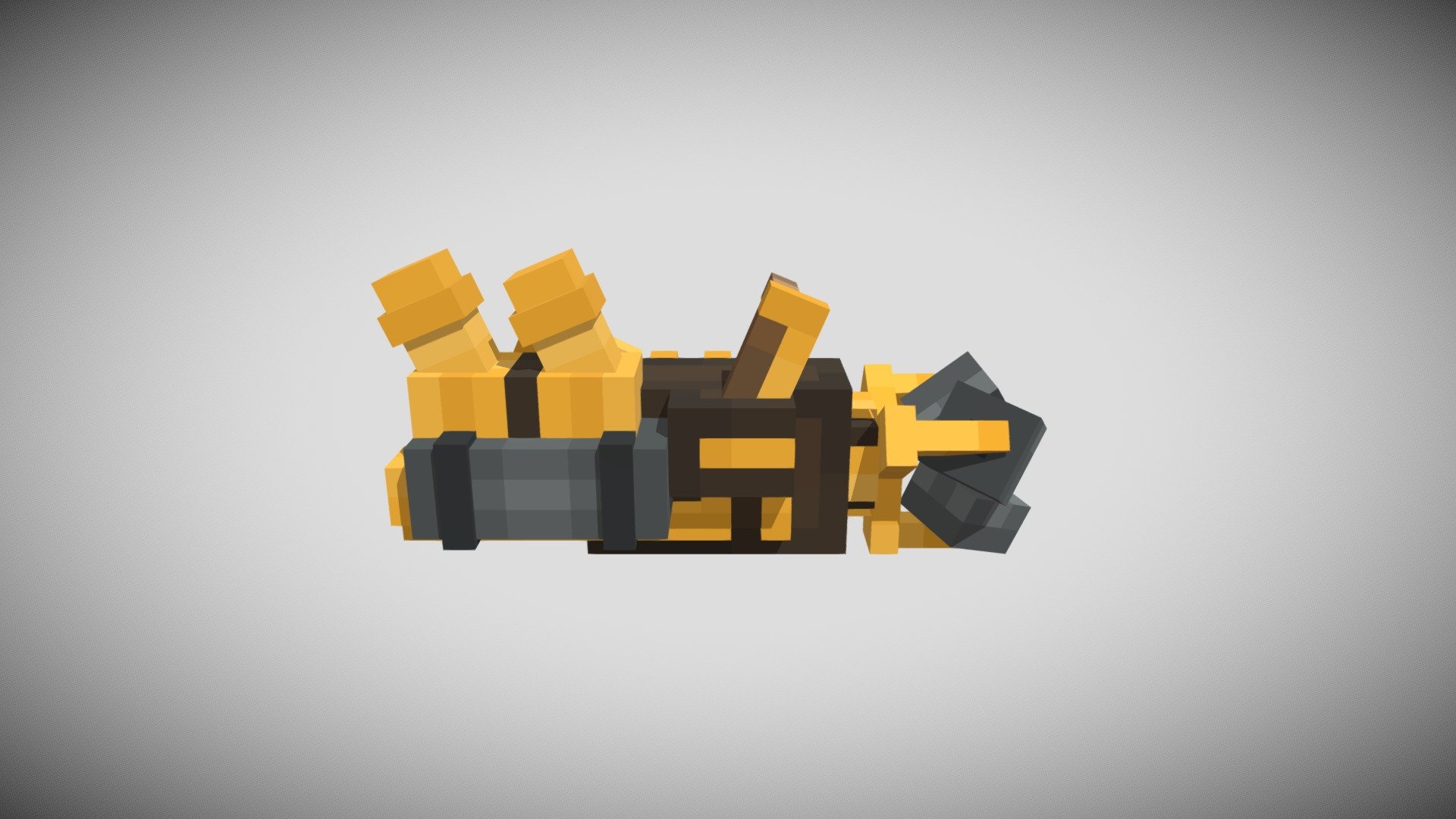 Low-poly Steampunk drill - 3D model by WBgroup [269e7c3] - Sketchfab