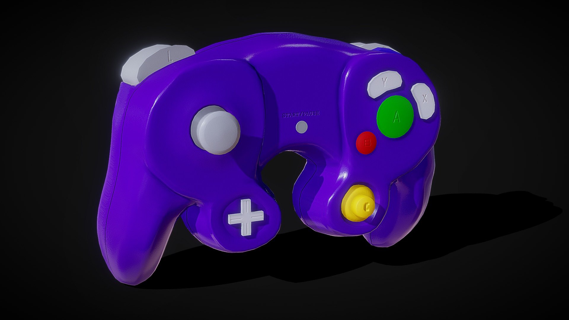 Video Game Controller (Game Cube) - Download Free 3D model by lukedobbs ...