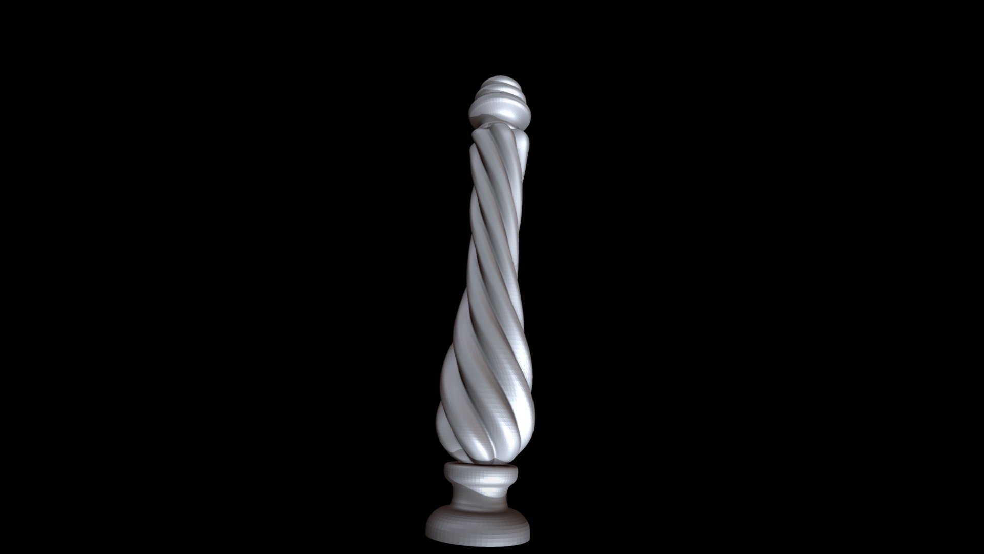 Twisted baluster BL_0102 - 3D model by STLMAX.COM [26a120f] - Sketchfab