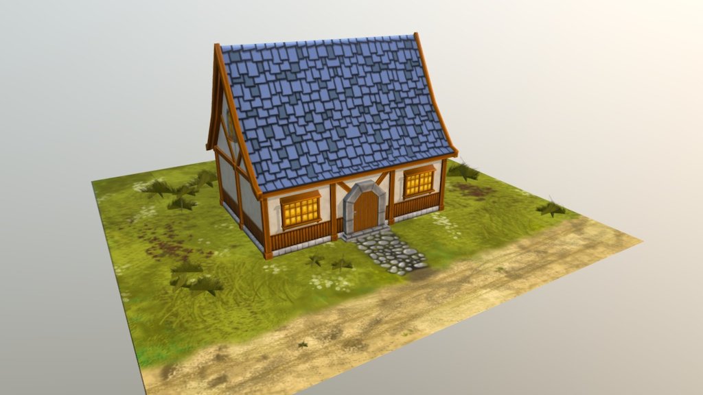 Low Poly House - 3D model by Cryzer [26a1395] - Sketchfab