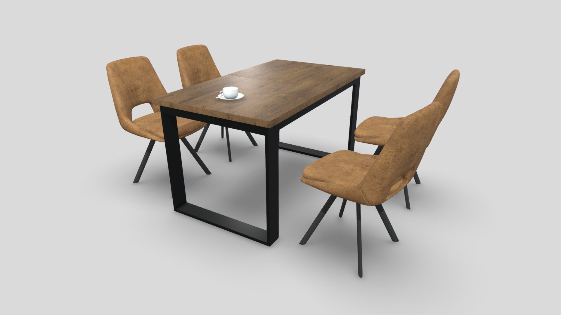 Loft table T001 - 3D model by wizualizacjemebliorg [26a297a] - Sketchfab