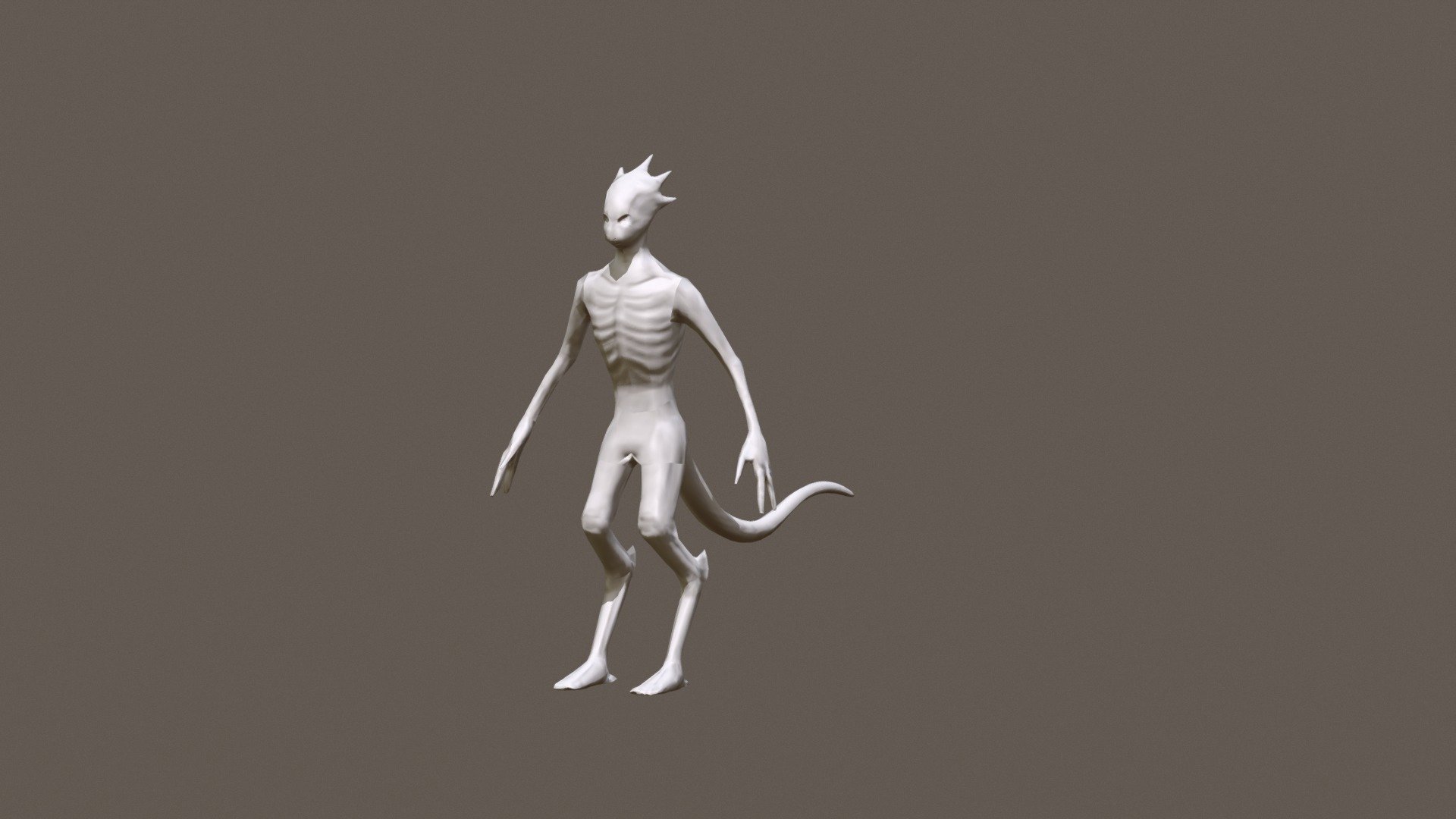 Lizard/Alien - 3D model by Gry Ekberg (@gry.ekberg) [26a2a4d] - Sketchfab