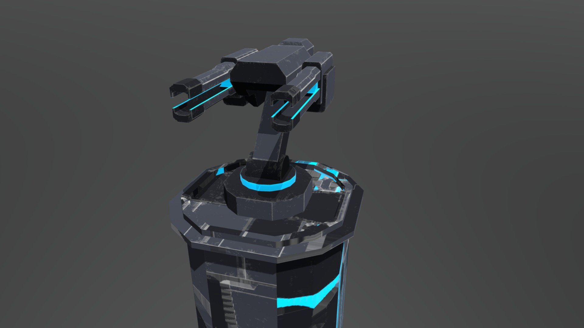 Turret - Download Free 3D model by ROTFLOL (@rotfloldude) [26a763b ...