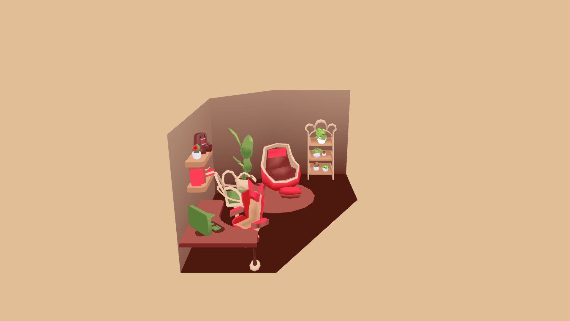 Toony room - 3D model by Lilielle [26a7c27] - Sketchfab