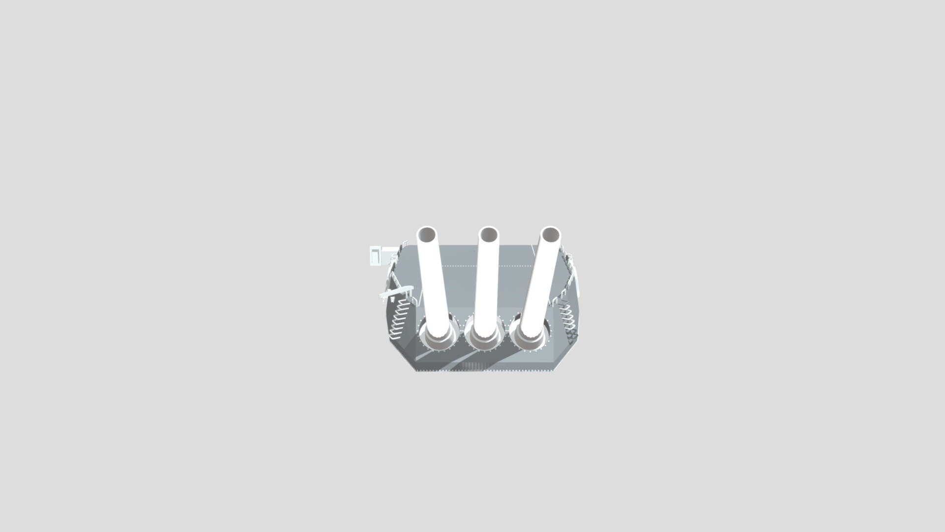 USS Louisiana BB-71 Cannon: Component 4 of Ship - 3D model by ...