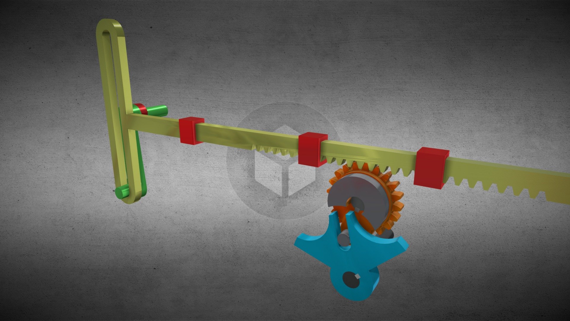 Reciprocating Rack Geneva Dwell - Download Free 3D model by trinityscsp ...