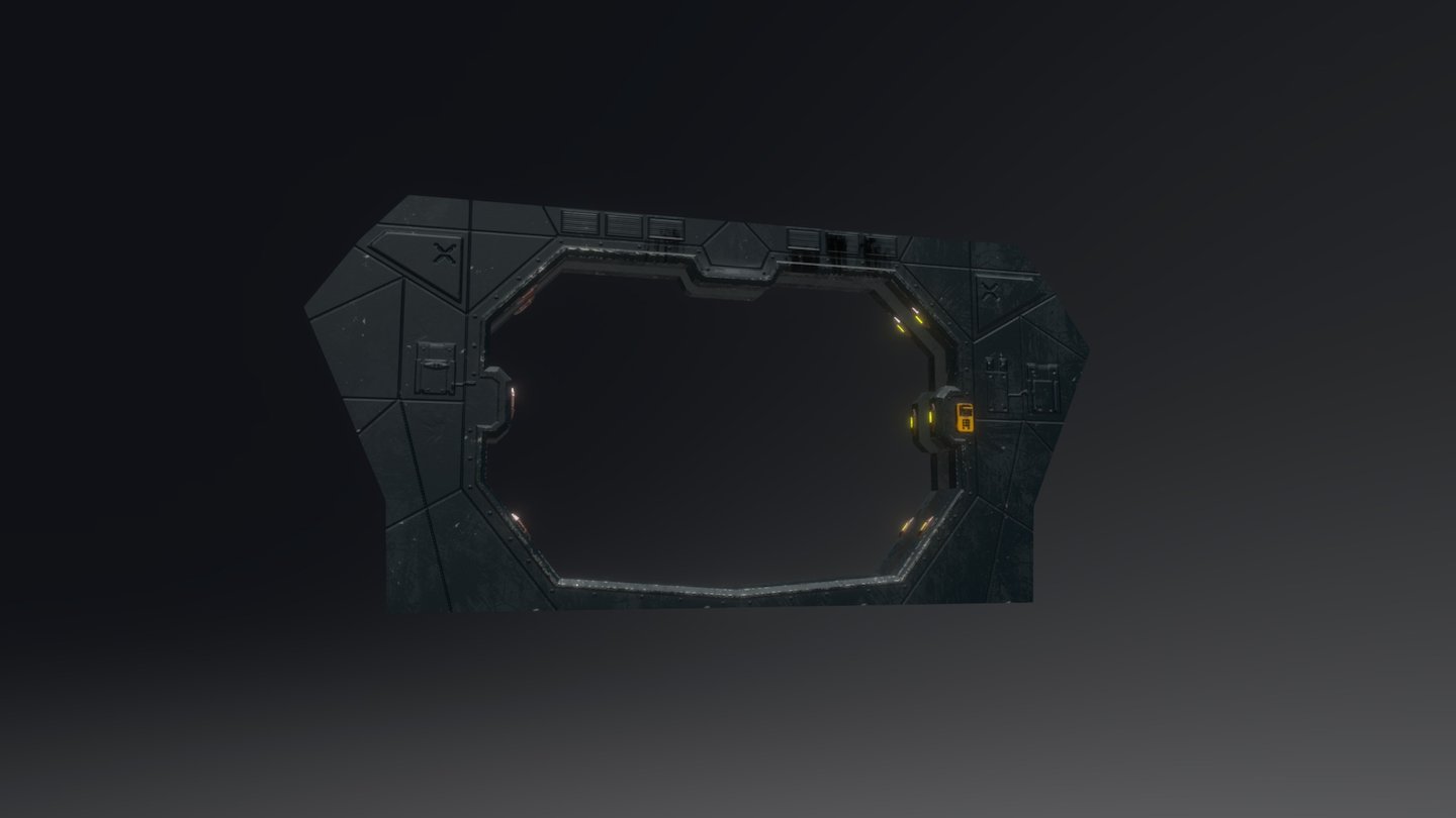 Scfi Corridor Gate - 3D model by StanPiotr [26b0387] - Sketchfab