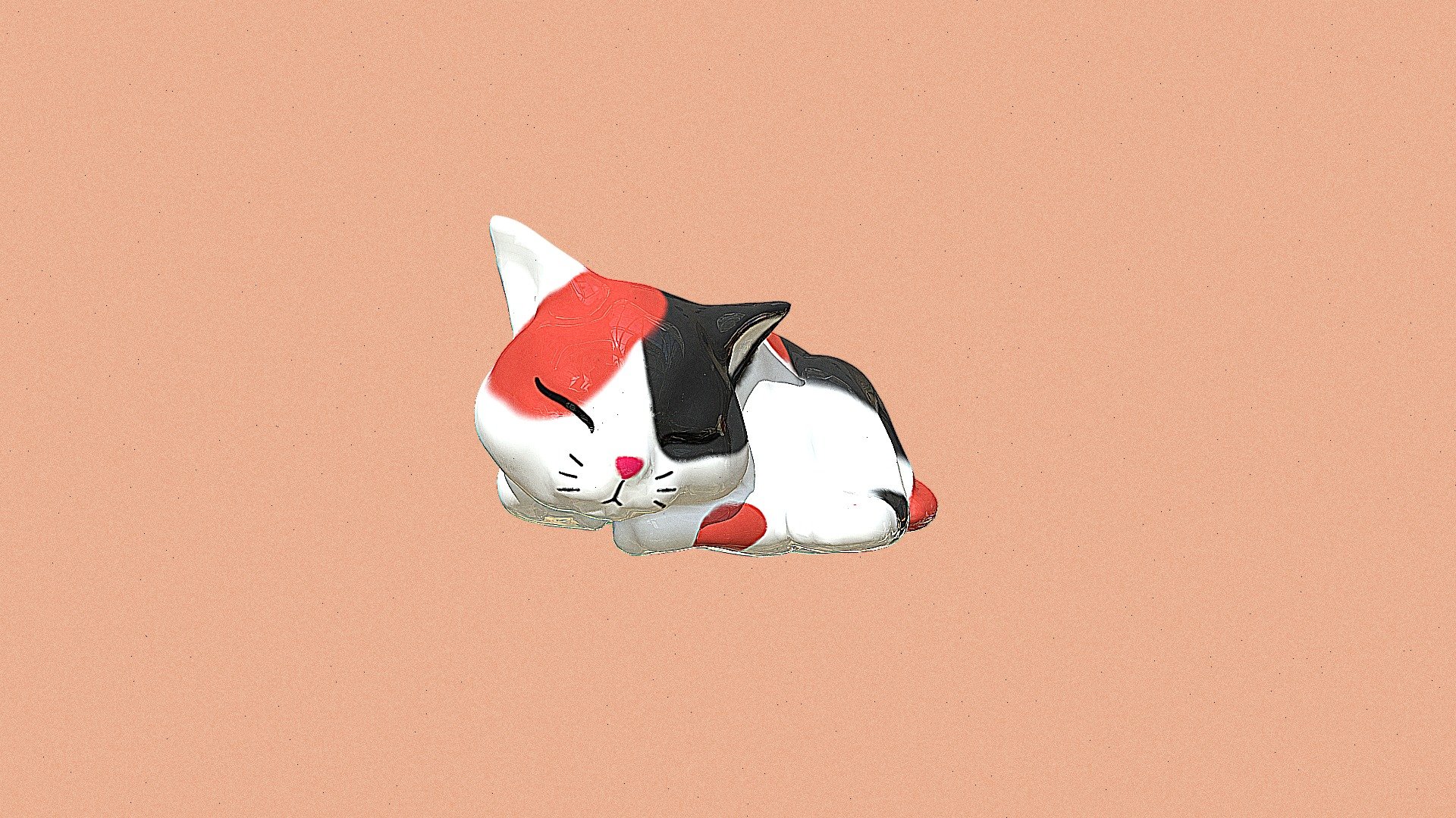 tama cat sleeping - Download Free 3D model by funkyJeans [26b1f56 ...