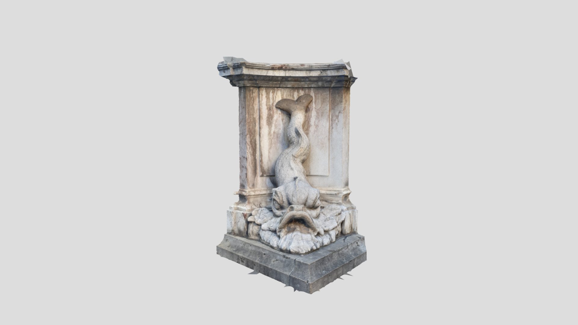 Gothic statue angry fish - Download Free 3D model by f.x (@fedosova ...
