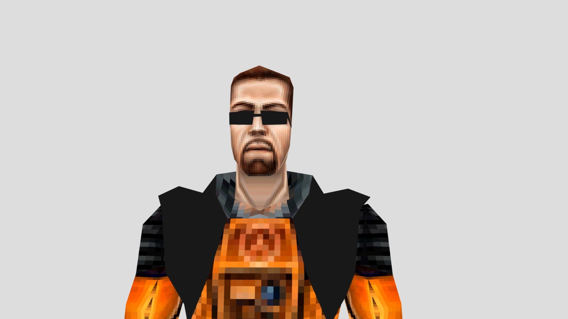 PC Computer - Half- Life - Gordon Freeman - 3D model by U.A.C.WAD ...