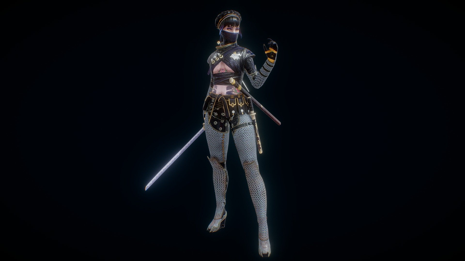 Kunoichi Samurai - Buy Royalty Free 3D model by Luna Studio ...