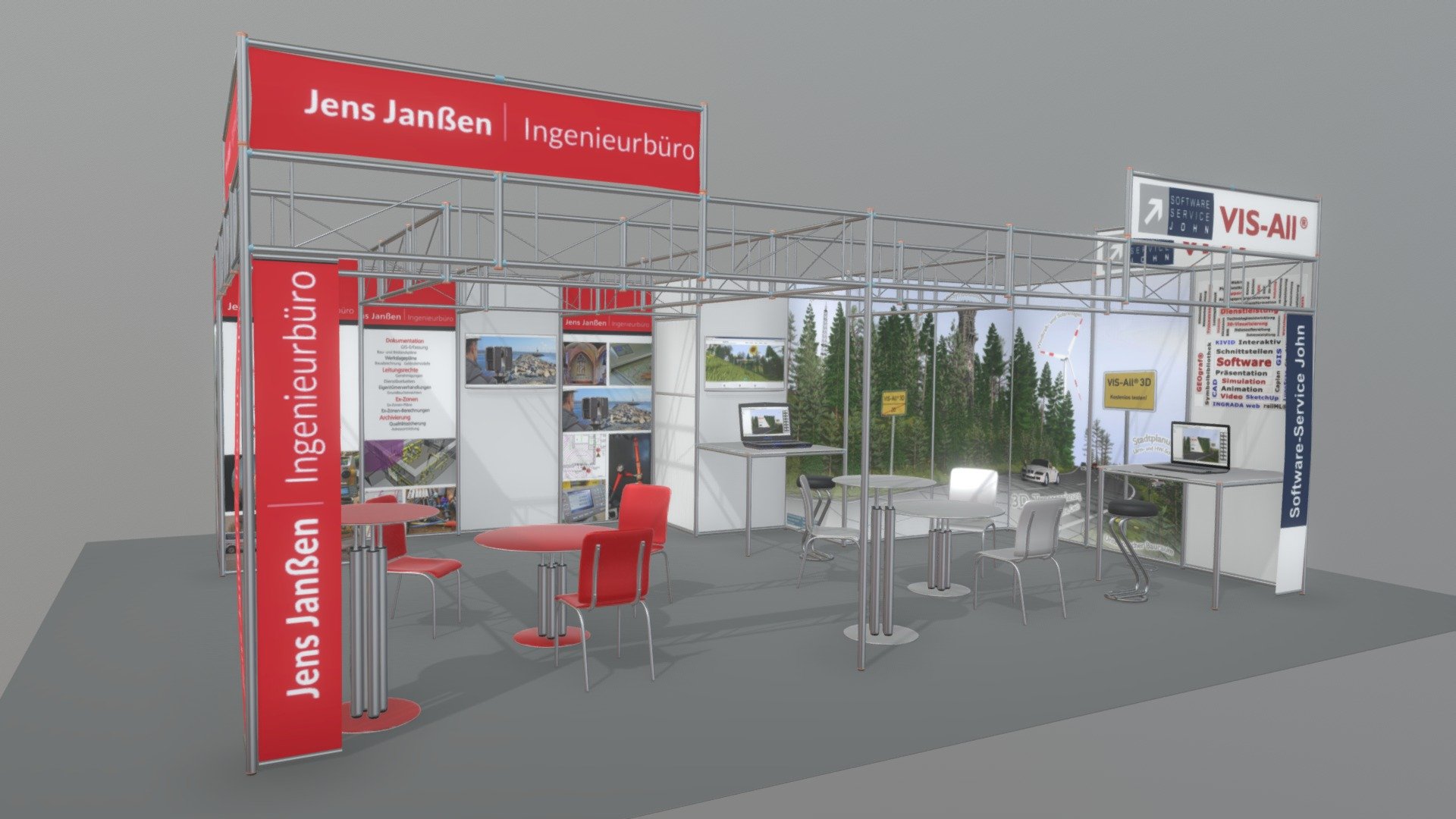 Planung Intergeo Messestand 2018 (Version 2) - 3D model by VIS-All-3D (@VIS-All) [26b71bf ...