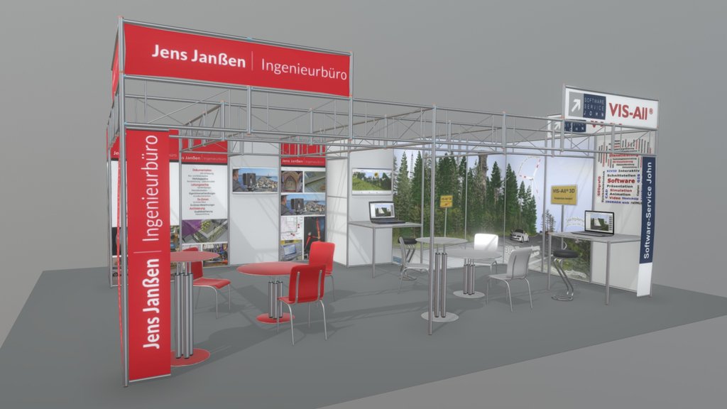 InterGEO exhibition stands / InterGEO Messestände - A 3D model ...
