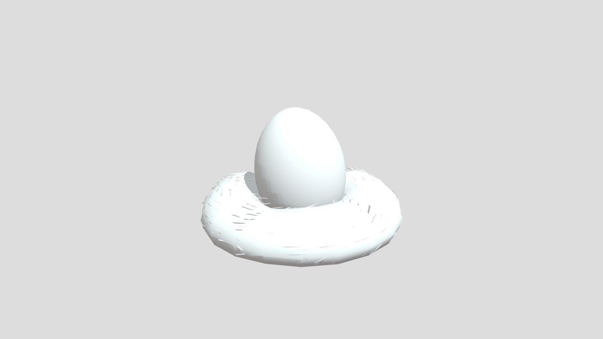 egg in a nest - 3D model by cansrd [26b7beb] - Sketchfab