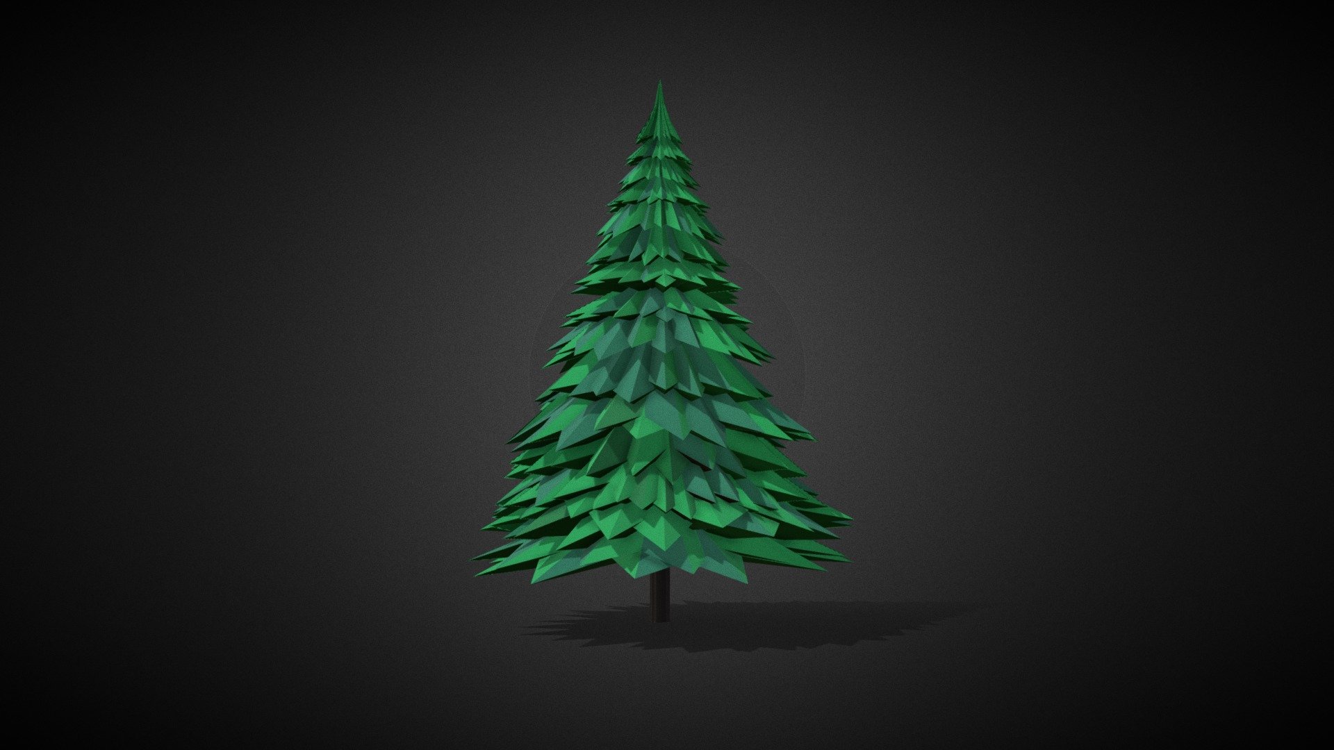 Polygonal pine tree - Buy Royalty Free 3D model by Roberto Chiaveri ...