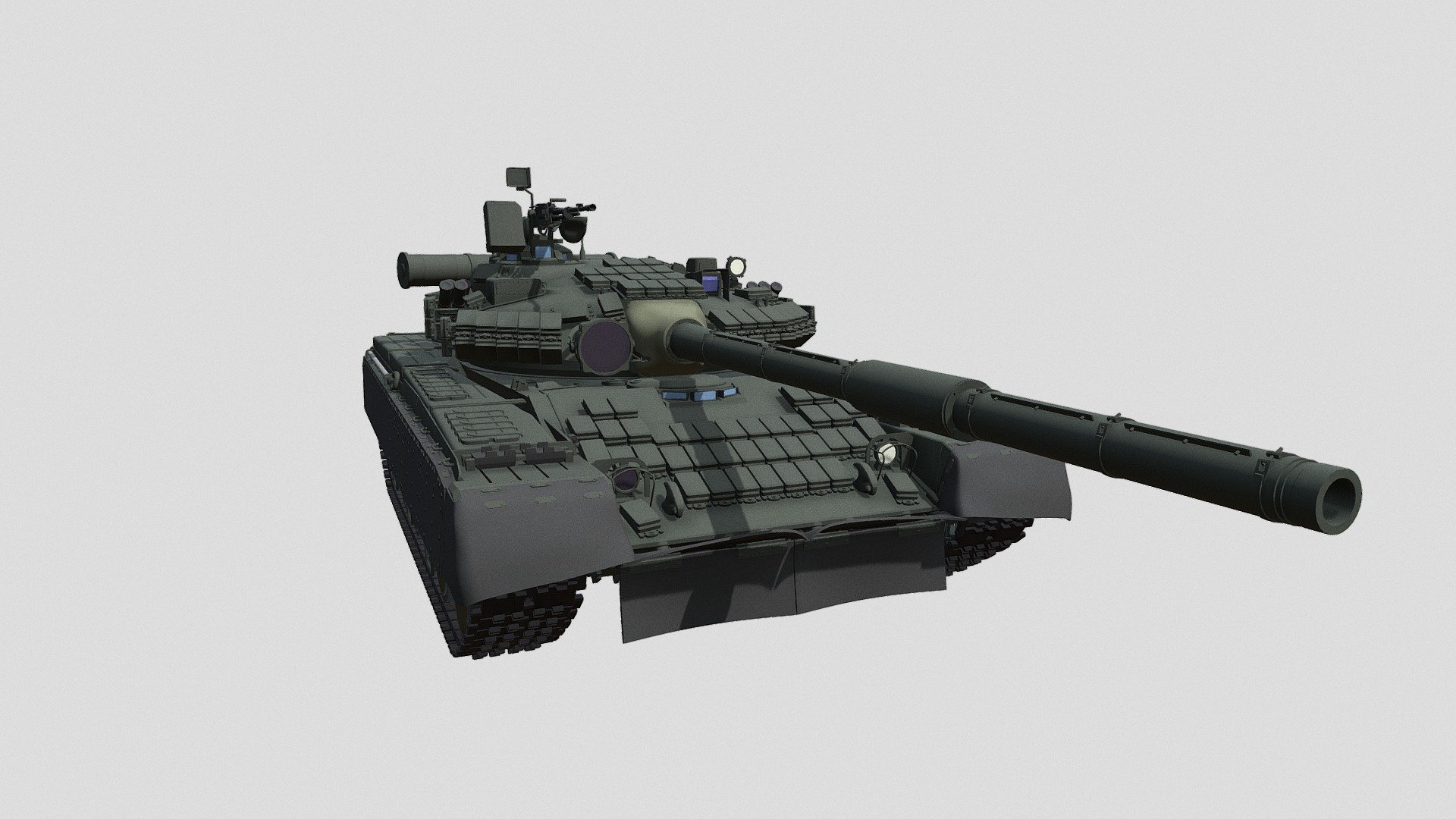 T-80BV - 3D model by AppelPL [26b9396] - Sketchfab