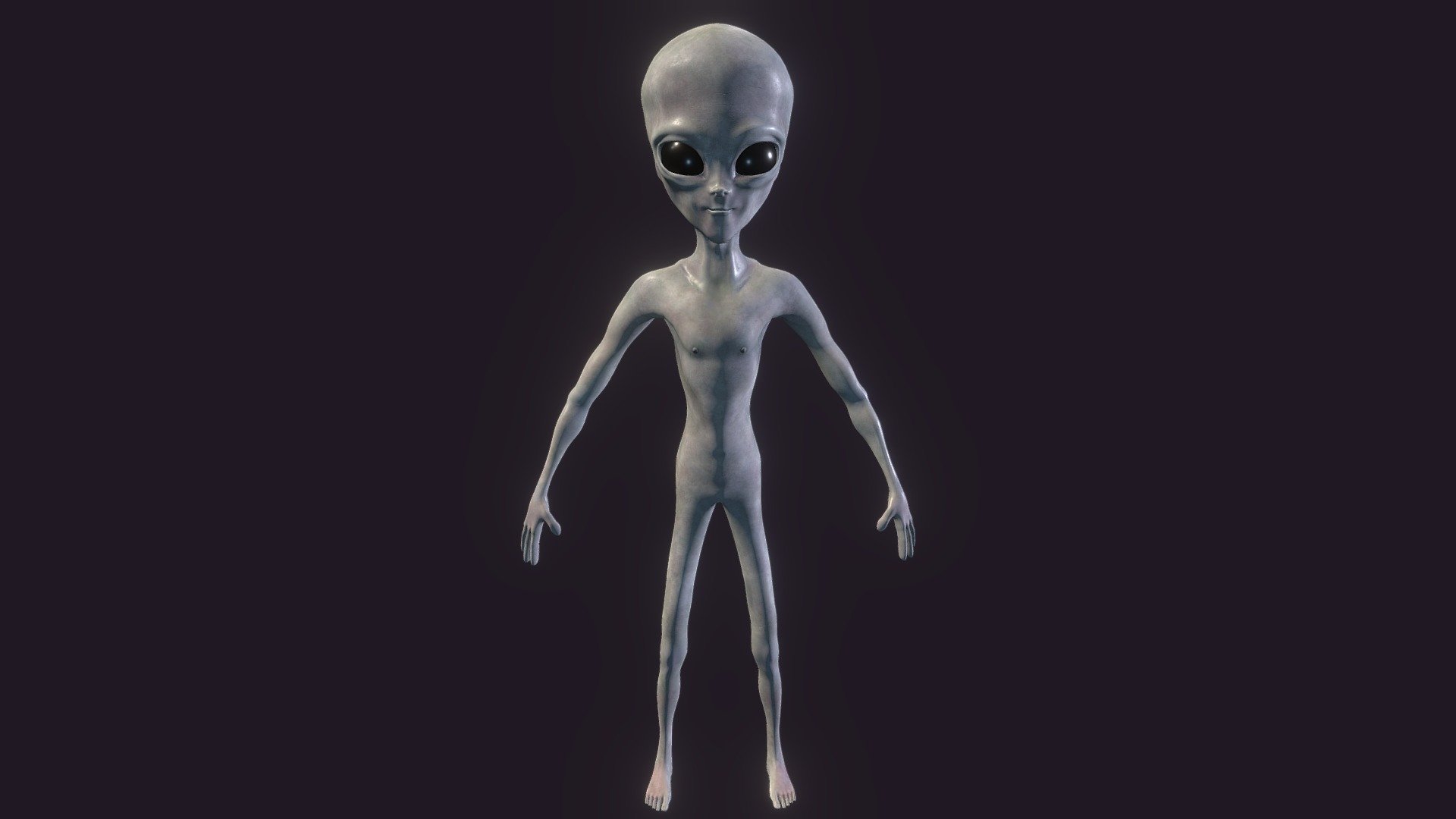 Alien Lowpoly (Gray) - Buy Royalty Free 3D model by DrFeelgood (@dr ...
