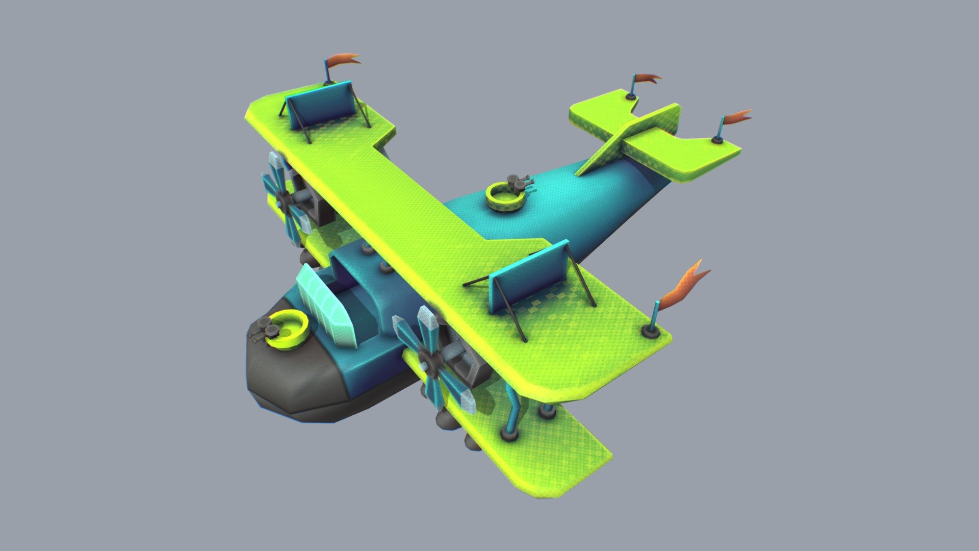 Stylized Plane - 3D model by Adrian.Robles.Rivas [26ba509] - Sketchfab