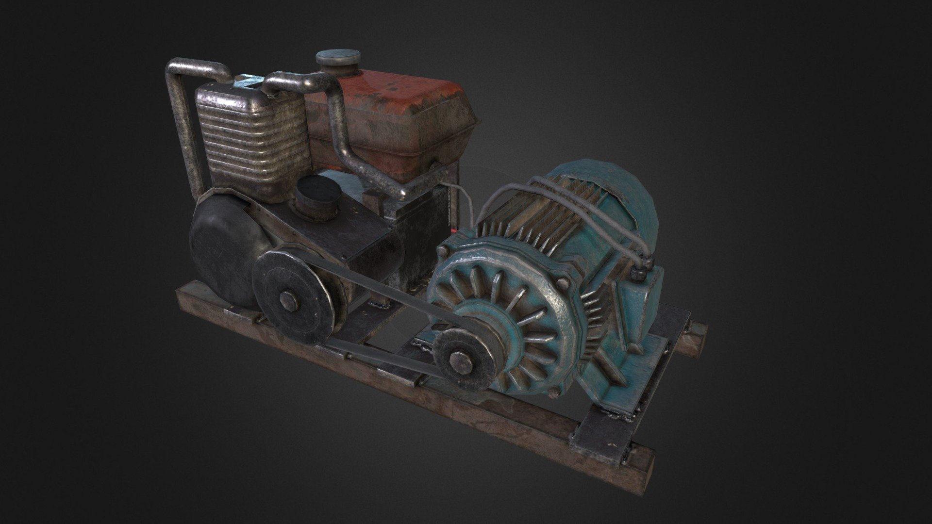 Post Apocalyptic Generator - Buy Royalty Free 3D model by KiT2222 ...