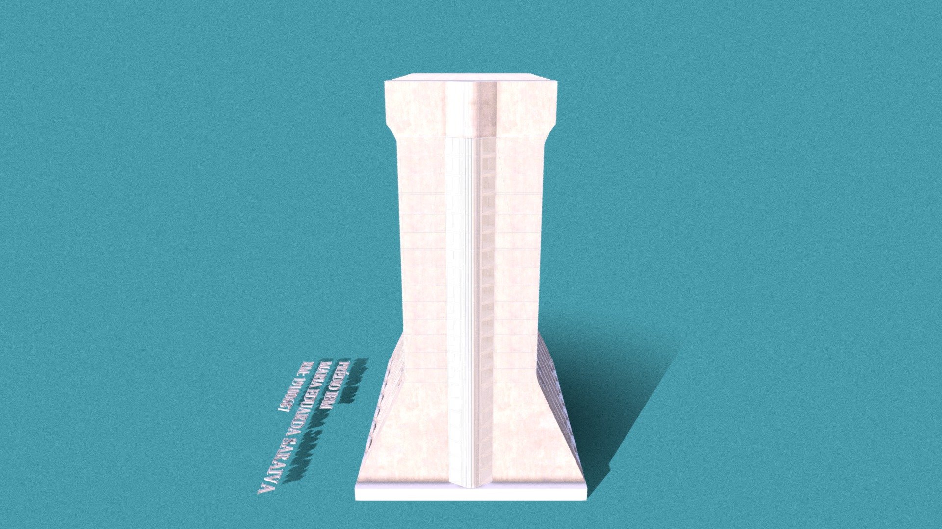 Prédio IBM - 3D model by dudasaraivaf [26bc4ee] - Sketchfab
