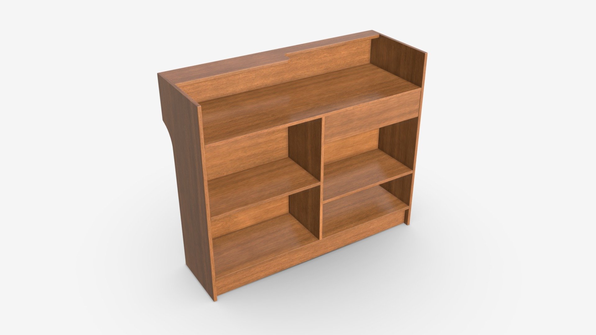 Store Register Checkout Counter Large - Buy Royalty Free 3D model by ...
