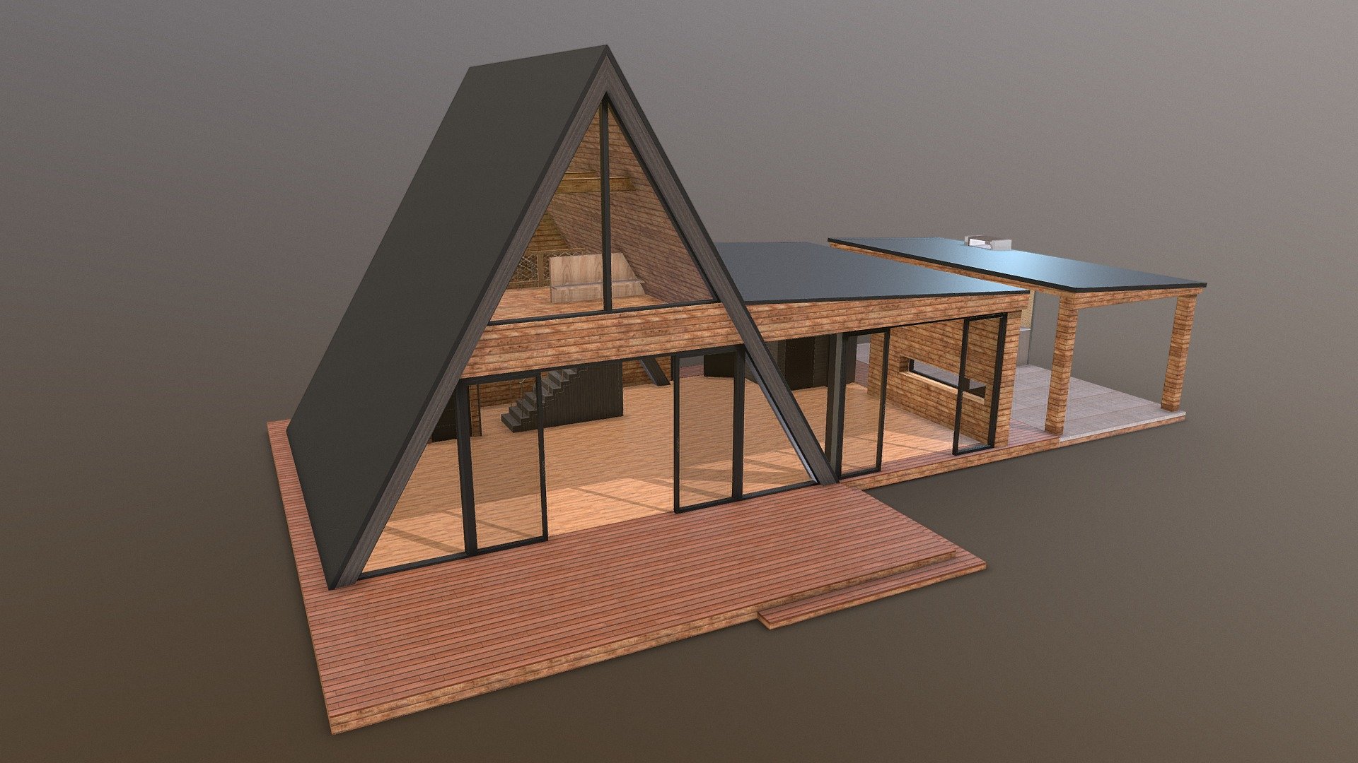 Woning 1 (Gerenoveerde Trap) - 3D model by Emagine (@emaginevr ...