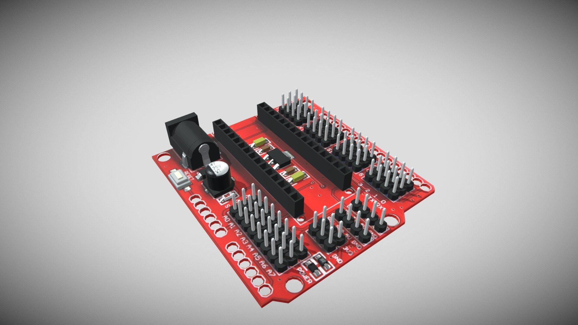 Arduino Nano Servo Shield - Download Free 3D model by hackerman_den ...