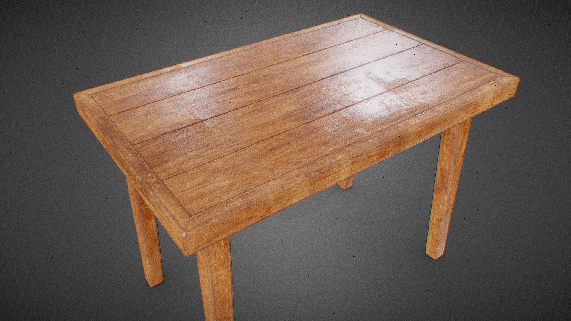 Wooden Table - Download Free 3D model by Serhii3D [26c87ee] - Sketchfab