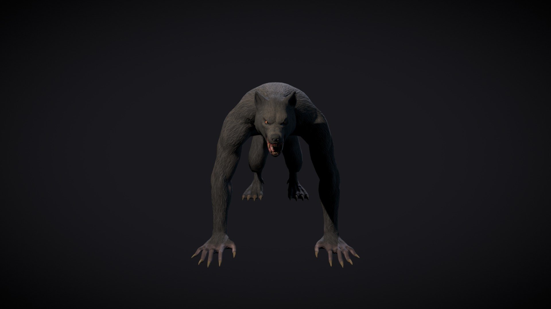 Werewolf - 3D model by NickMh [26cd147] - Sketchfab