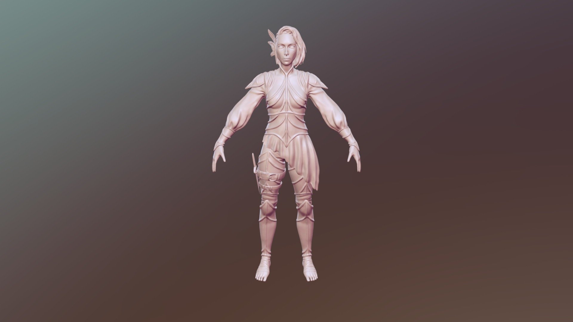 Elf Fighter Character - Download Free 3D model by StaciaHoneyArt ...