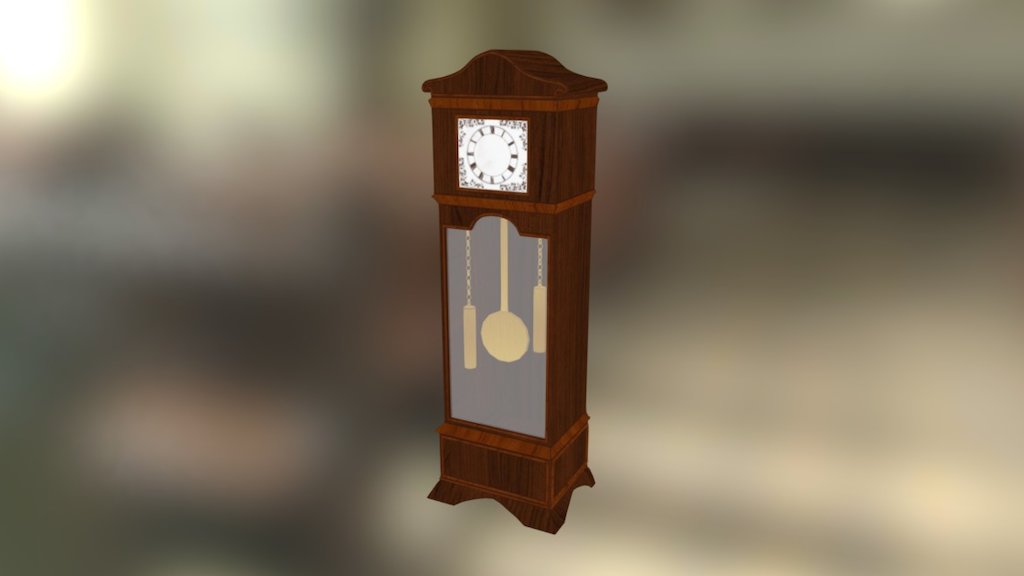 Grandfather Clock - 3D model by nicoformaggio [26cf757] - Sketchfab