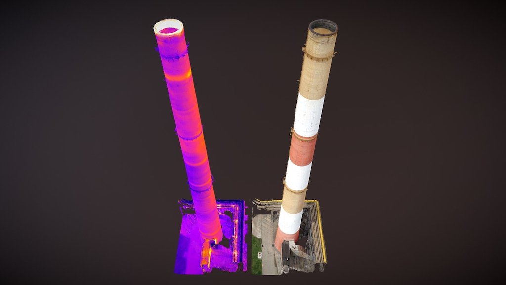 Pipe 2 visible/thermal - 3D model by geoscan_uav [26cf945] - Sketchfab
