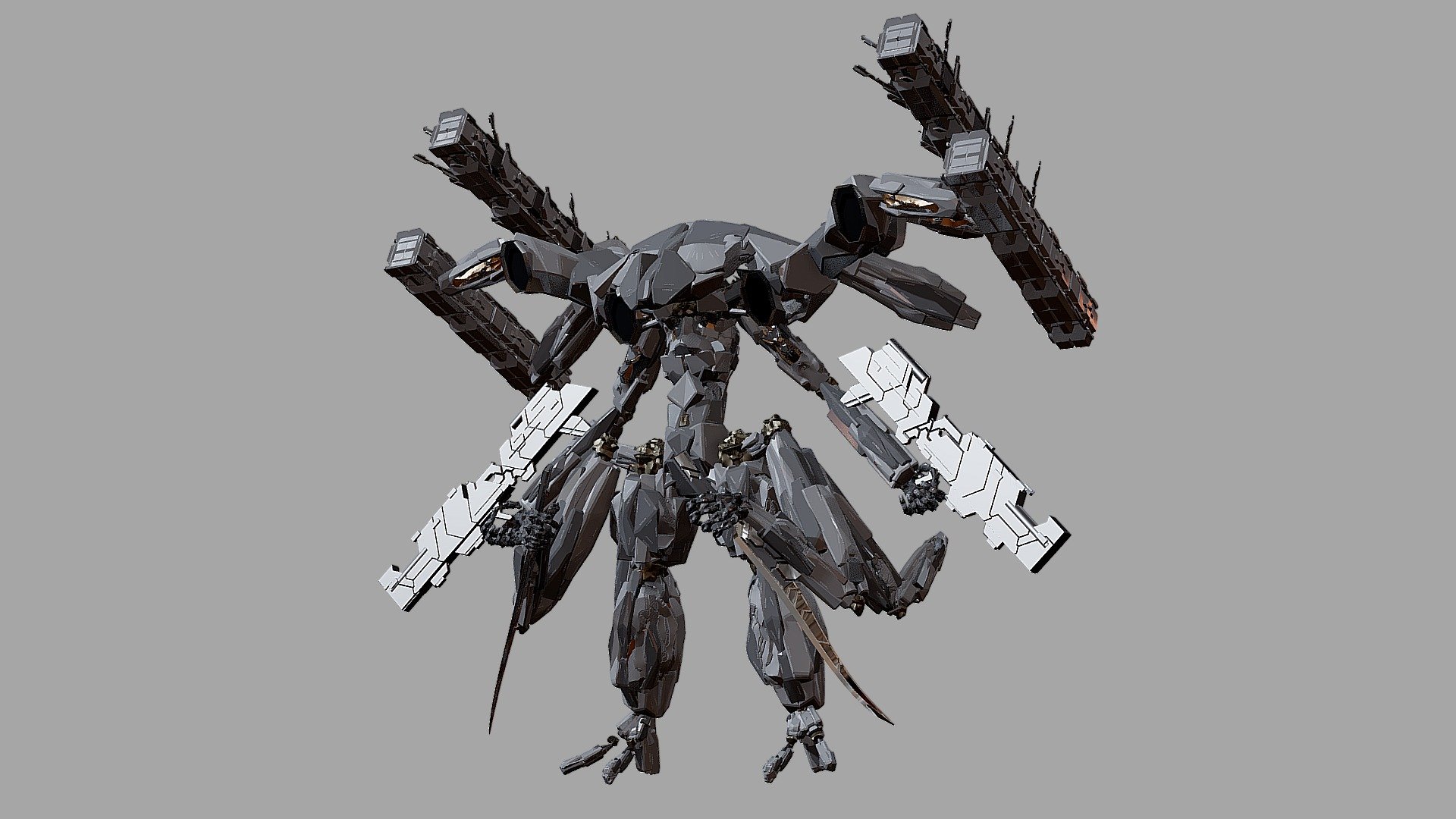 Procedural Hard Surface Modeling Test 25 026 3d Model By Asaito