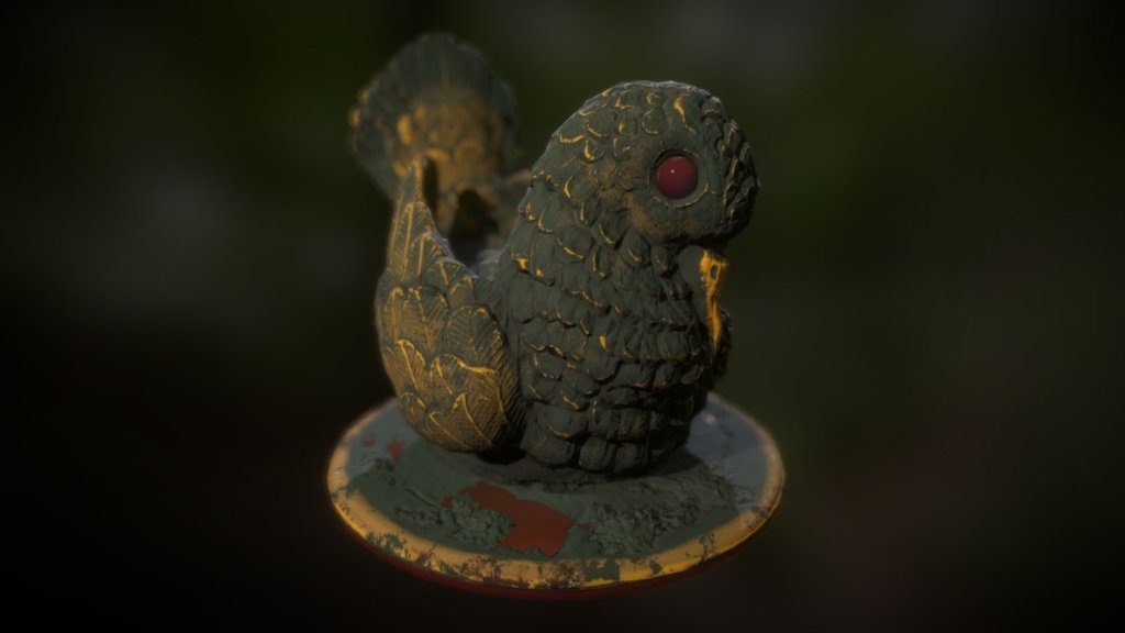 Red Eye Pidgeon - 3D scan with custom texture - 3D model by akarity ...