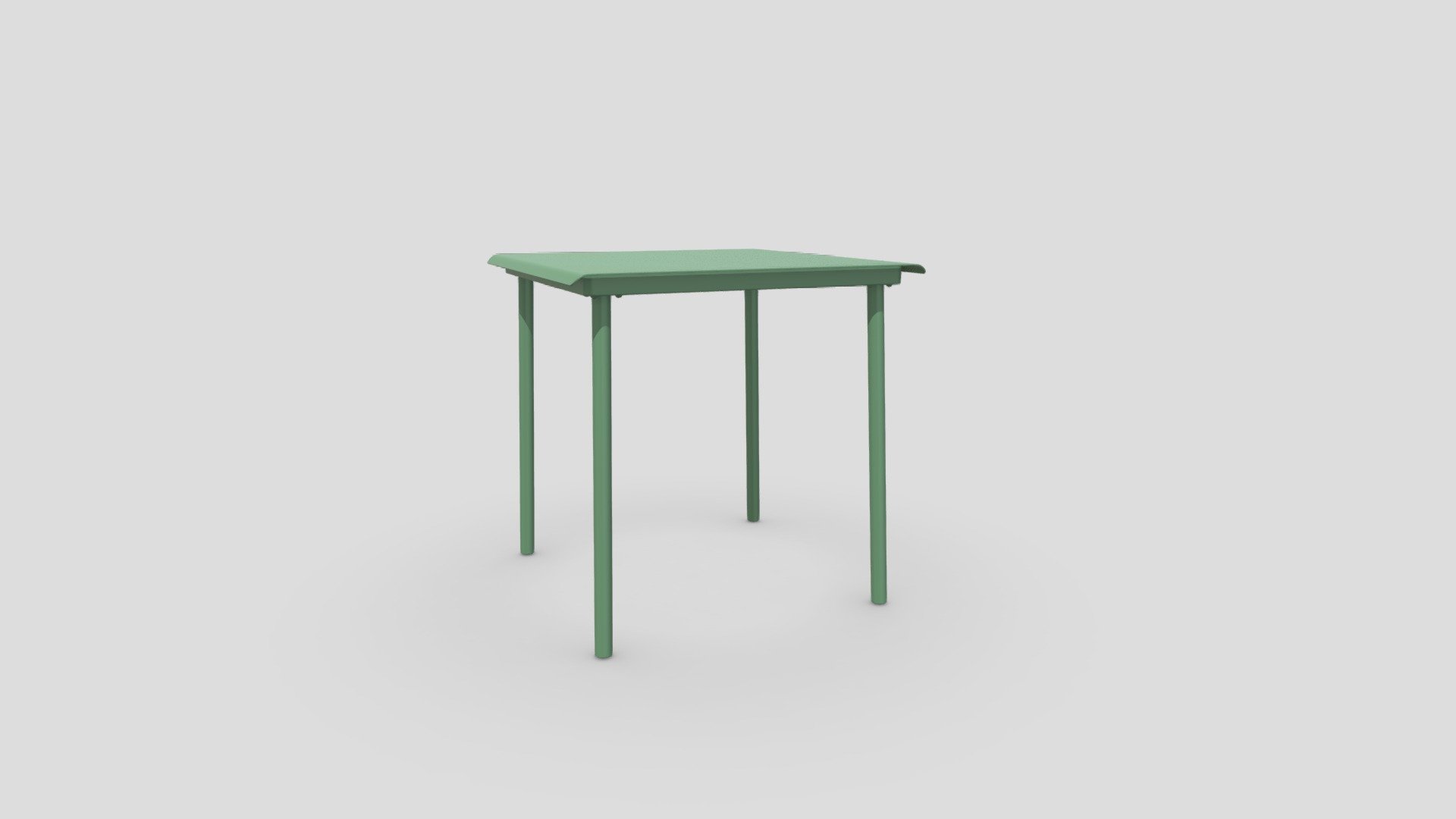 Patio Cafe Table by Tolix - Buy Royalty Free 3D model by architexture [26d4a36] - Sketchfab Store