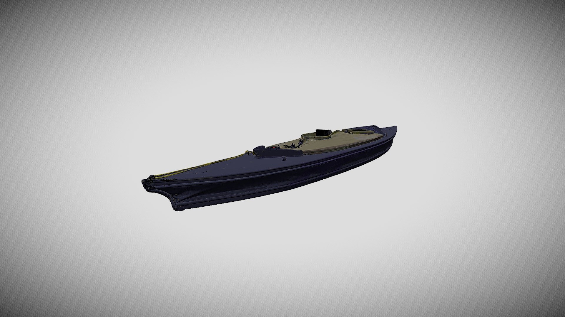 ‘Cachalot’ MkII Cockle Canoe c1942 (Low Poly) - 3D model by Combined ...