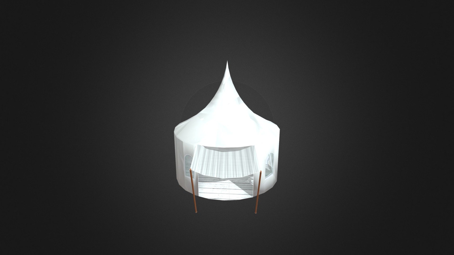 Round Party Tent - Download Free 3D model by shirlanne [26d7451 ...