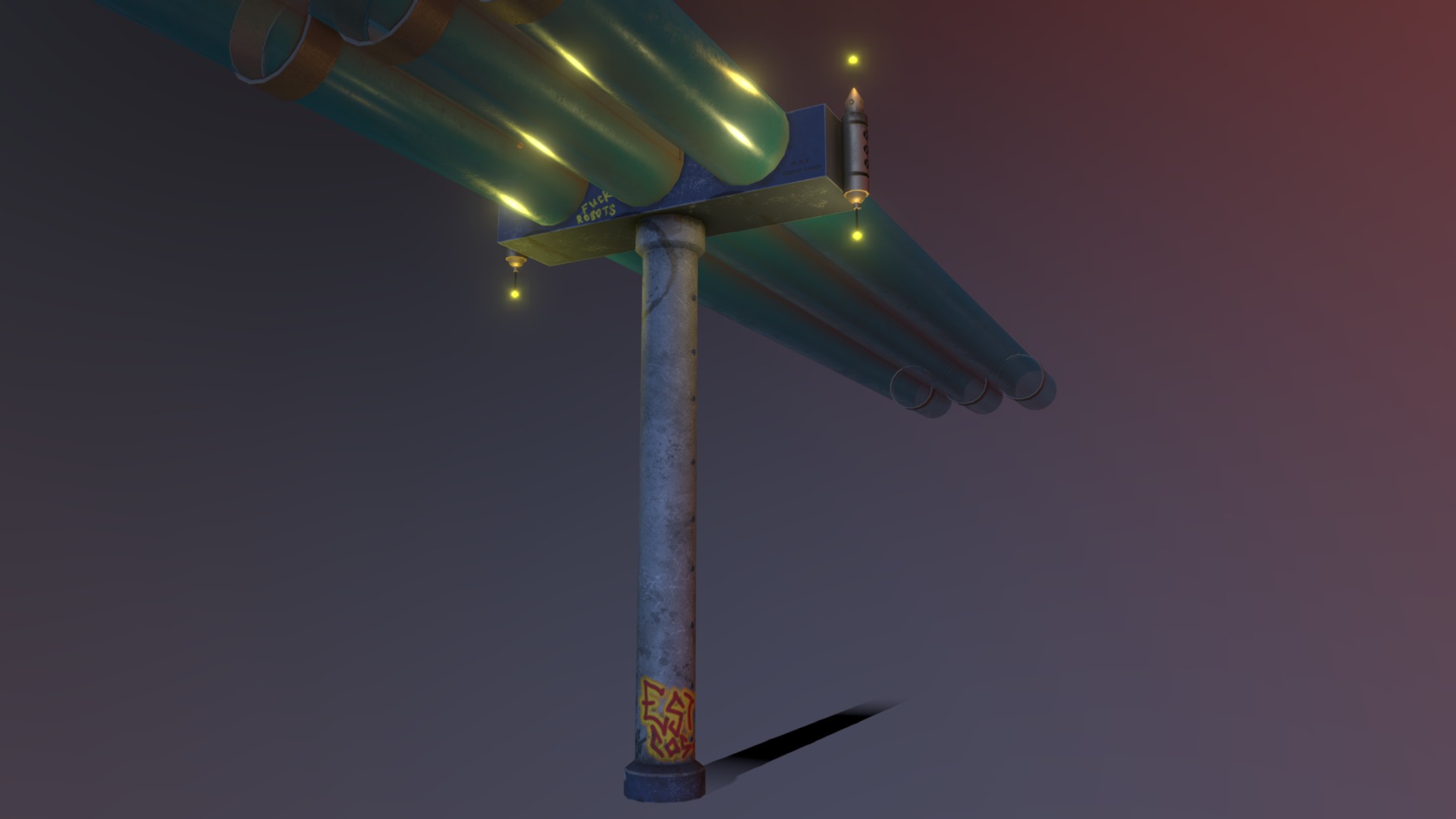 Pillar and tube - 3D model by danil dovgiy (@danil.dovgiy) [26da770 ...
