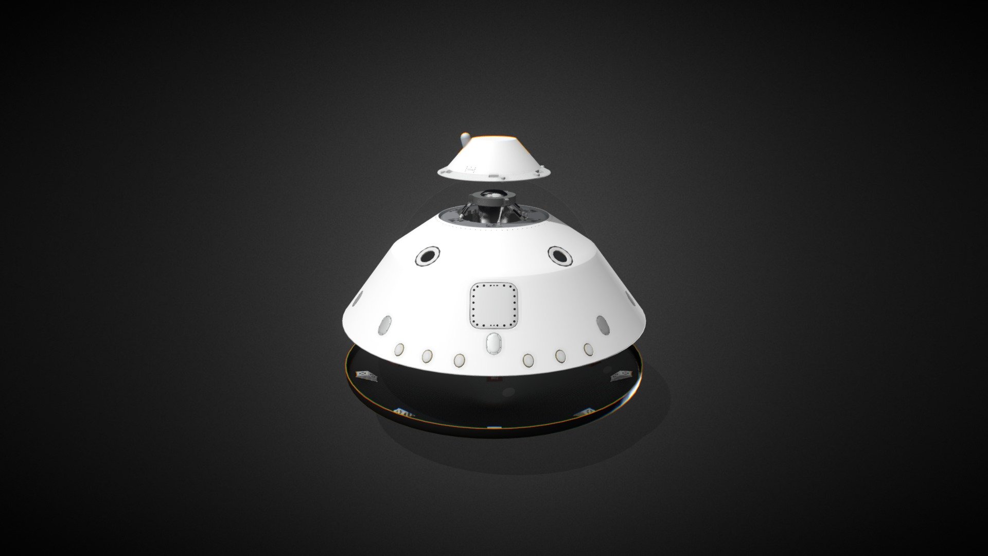 NASA Curiosity Aeroshell MSL - Buy Royalty Free 3D model by John ...