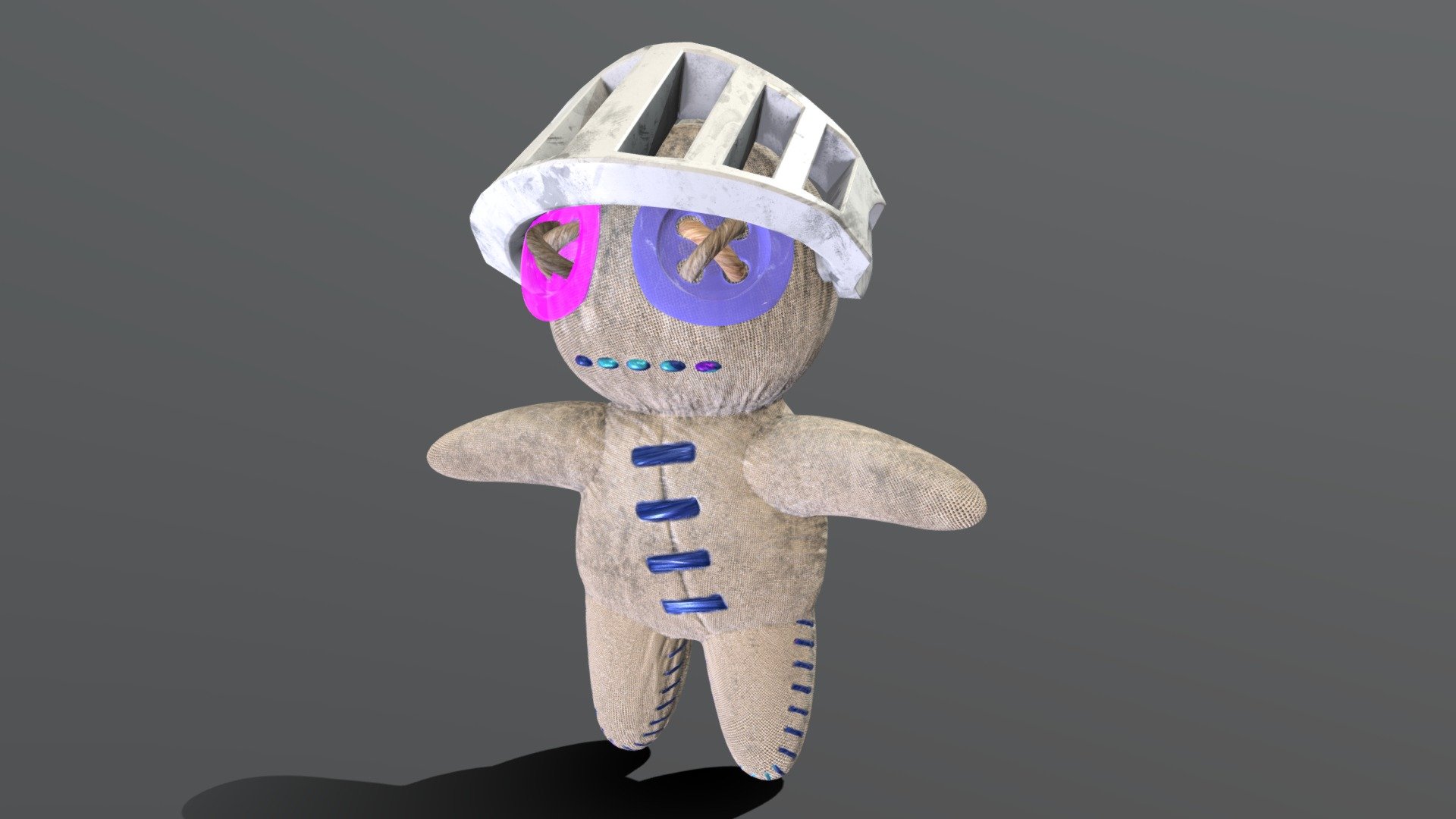 Stitchpunk Knight Doll - 3D model by jrigall [26ddfcf] - Sketchfab