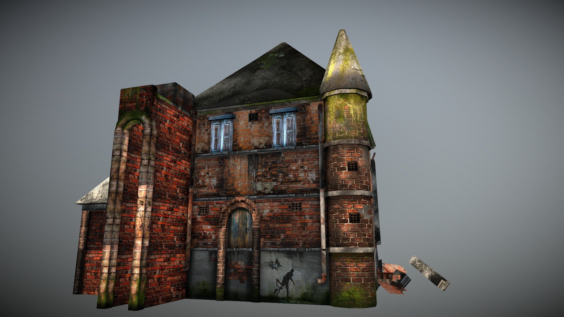 3M PROJ 04 _Destroyed house - Download Free 3D model by vijoyanto ...