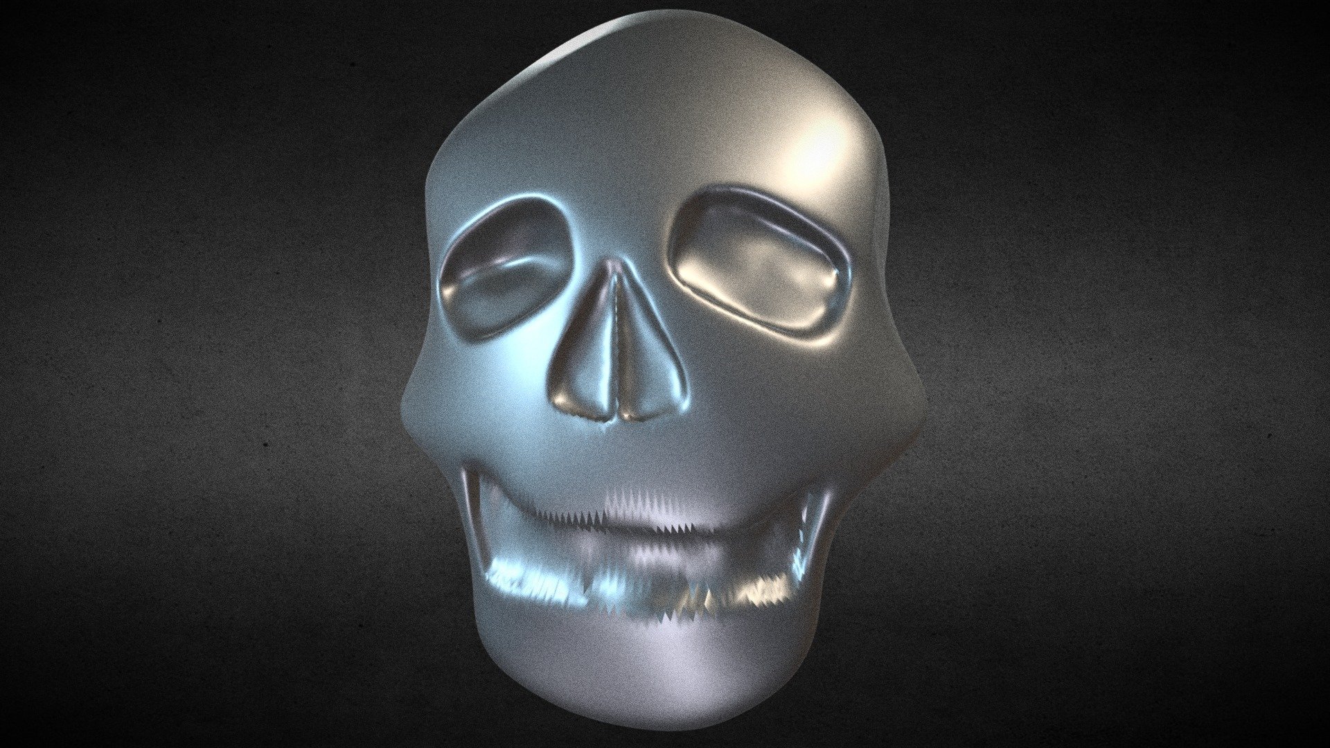 CAVEIRA HUMANA CINZA 3D. - 3D model by natalia-chen [26e3f35] - Sketchfab
